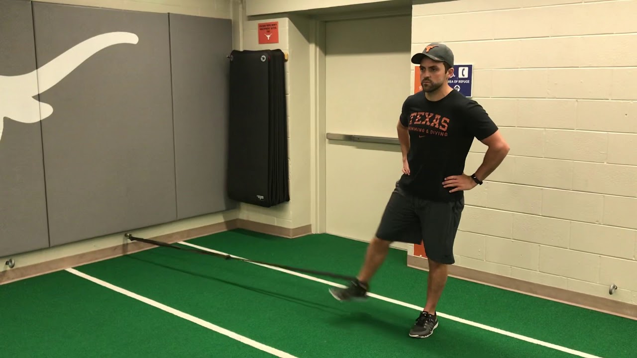 Standing Band Hip Adduction - YouTube
