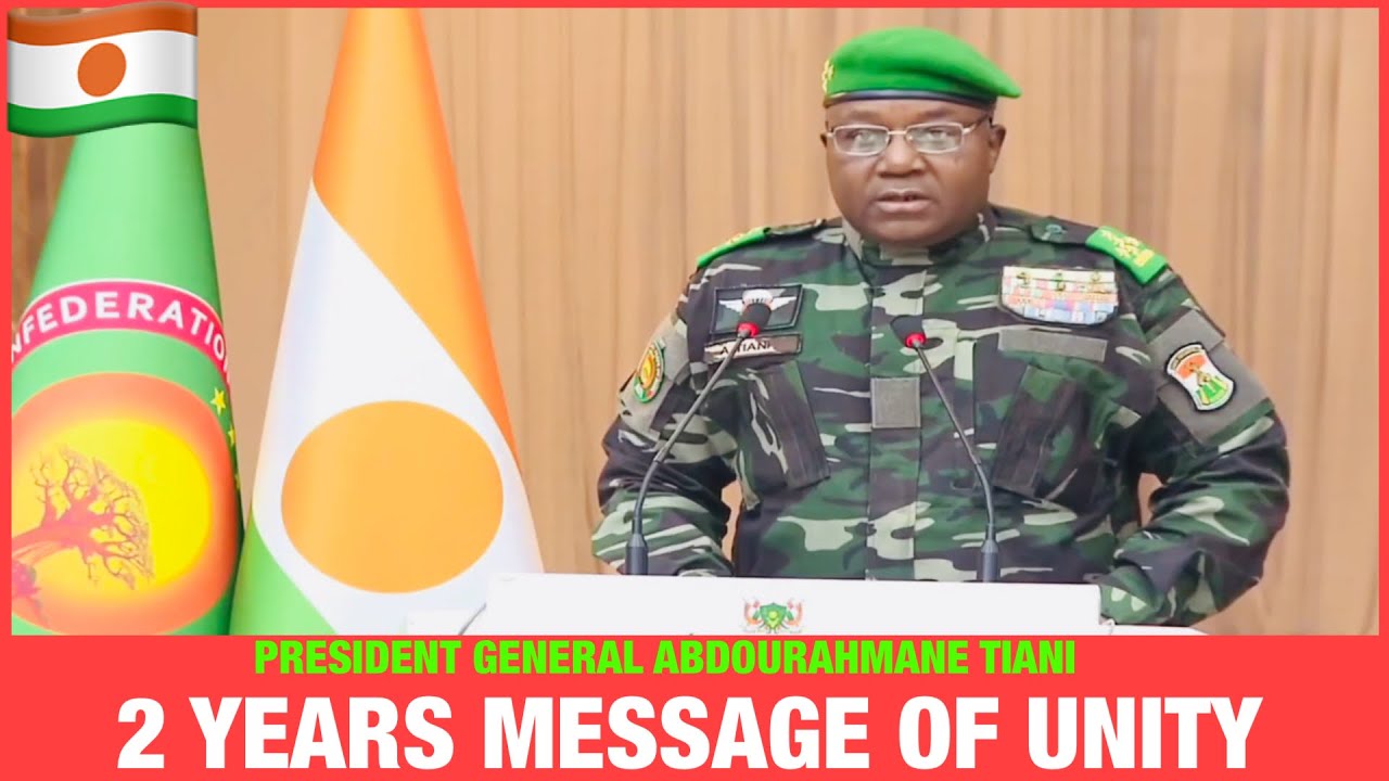 Niger President general ABDOURAHMANE Tiani Message To The Nation | 2 ...