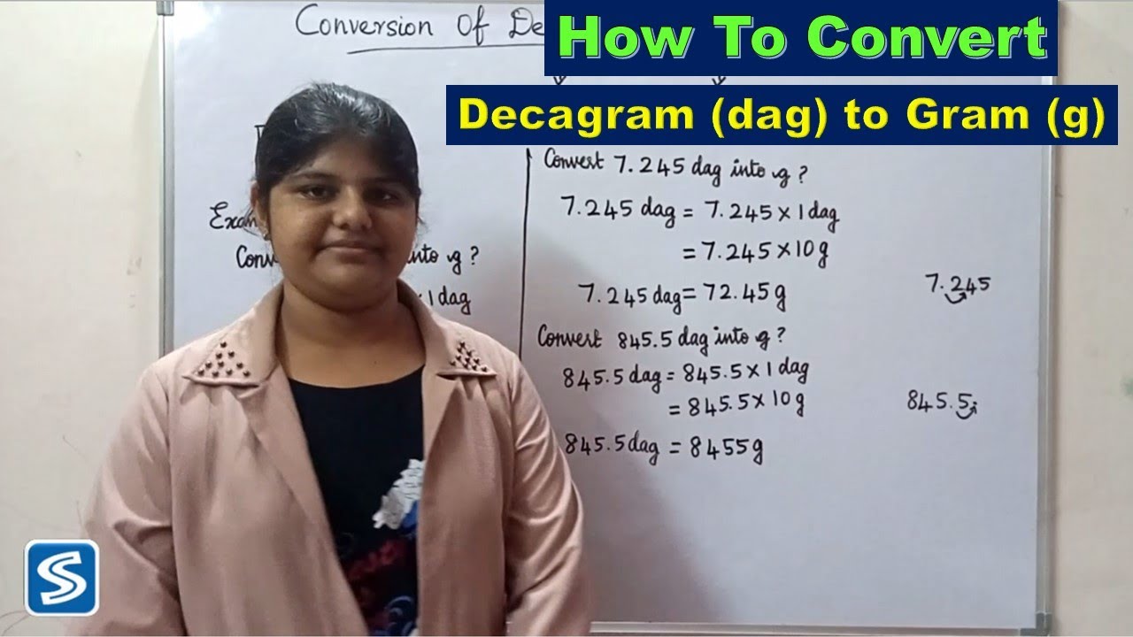 Conversion Of Decagram To Gram Dag To G How To Convert Decagram To Conversion Of Decagram To Gram Dag To G How To Convert Decagram To