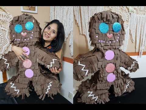Cómo hacer una PIÑATA NAVIDEÑA JENGIBRE - YouTube
