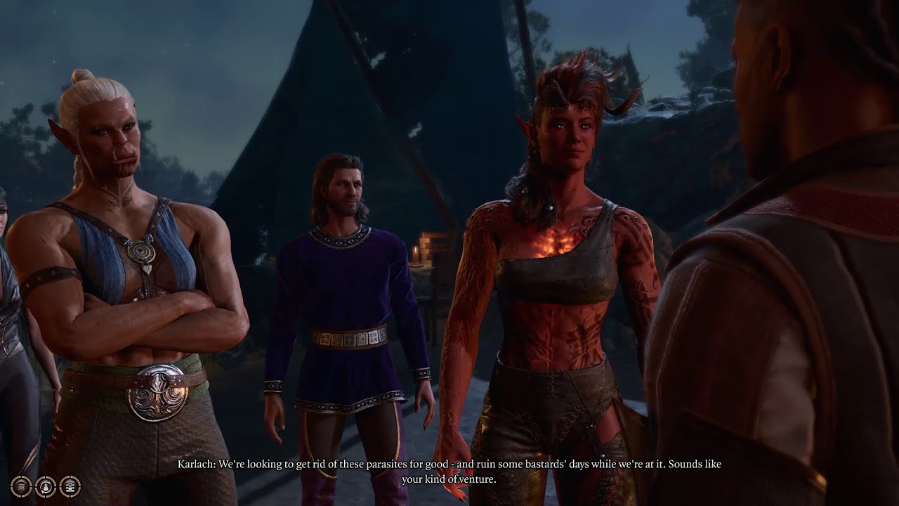 Baldur's Gate 3 | Wyll Confronts Karlach at Party Camp - YouTube