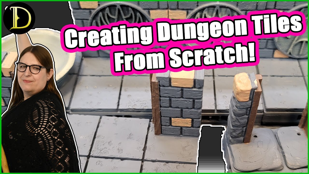 Homemade D&D Dungeon Tiles! - YouTube
