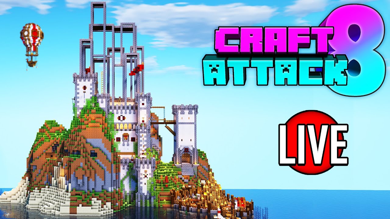 🔴 Minecraft Bauen und Quatschen 🔨 Craft Attack 8 Live - YouTube