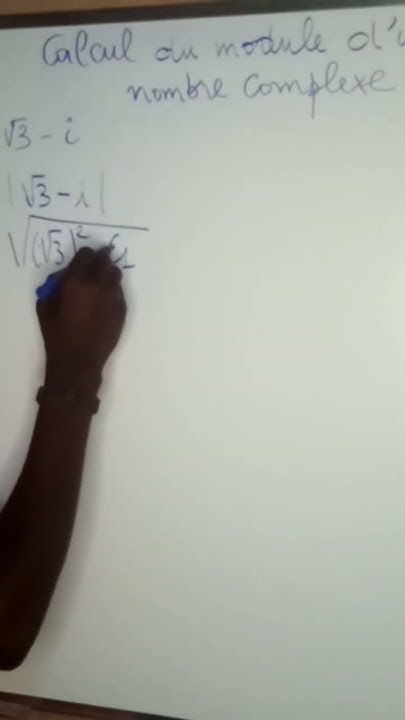 Calcul du module d'un nombre complexe - YouTube