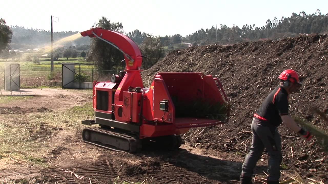 TIMBERWOLF TW S426TFTR GREEN WASTE SHREDDER (Palm Shredding) - YouTube