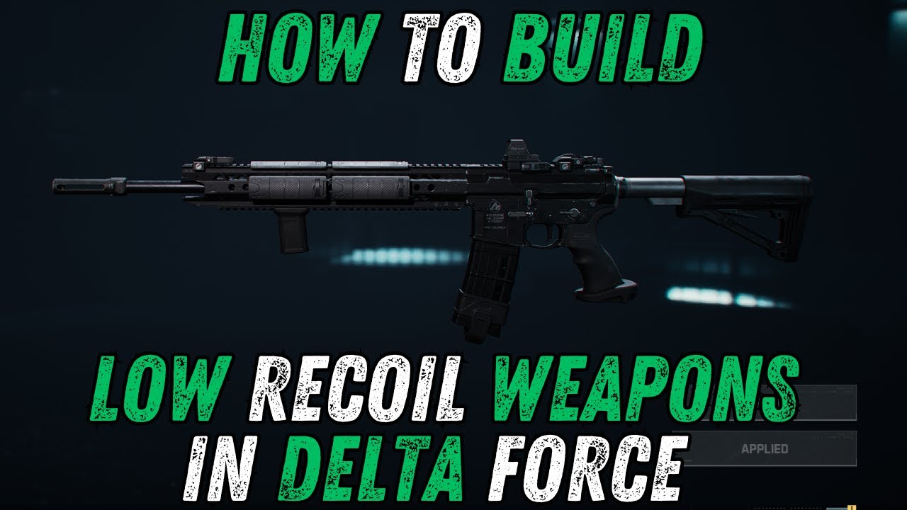 How to build low Recoil Weapons in Delta Force - YouTube