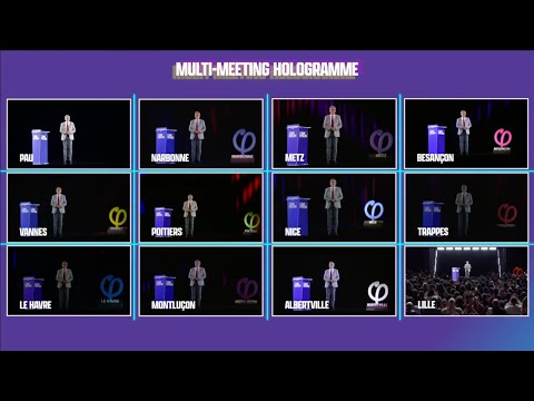 Multi-meeting hologramme de Jean-Luc Mélenchon - #MelenchonHologrammes