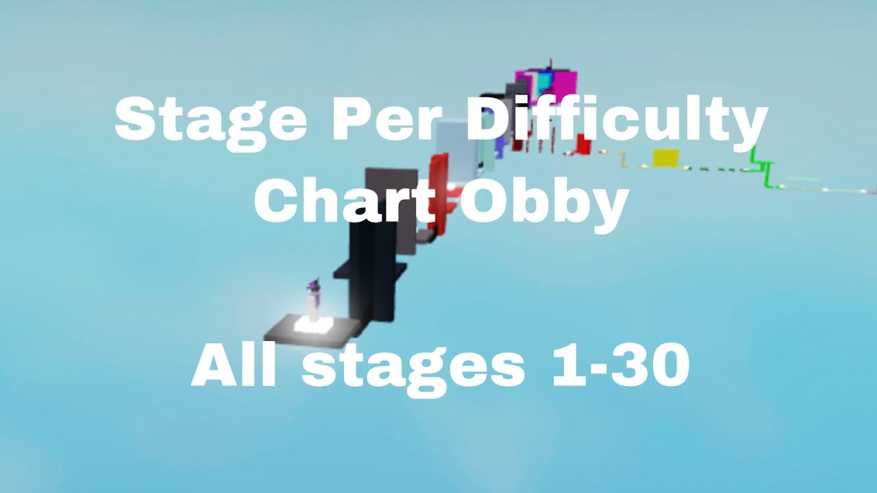 Stage Per Difficulty Chart Obby | All stages 1-30 - YouTube