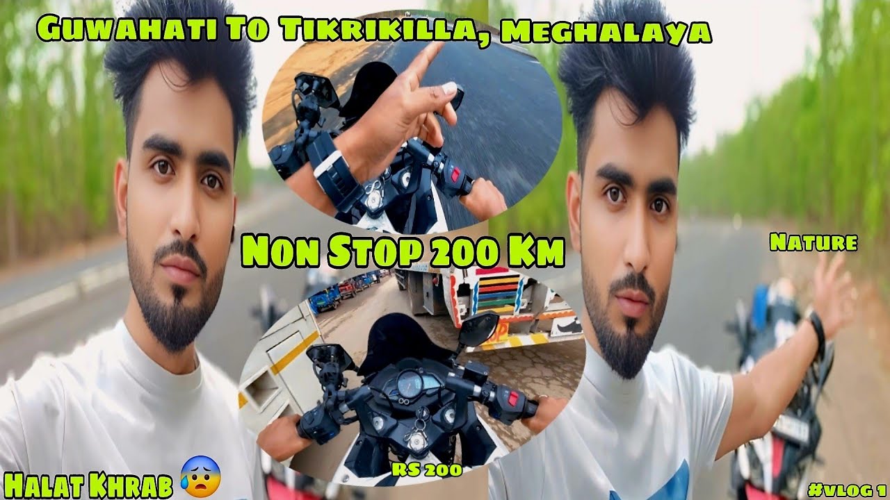 Guwahati To Tikrikilla, Meghalaya || Bike Ride || Pulsar RS200 || Moto ...