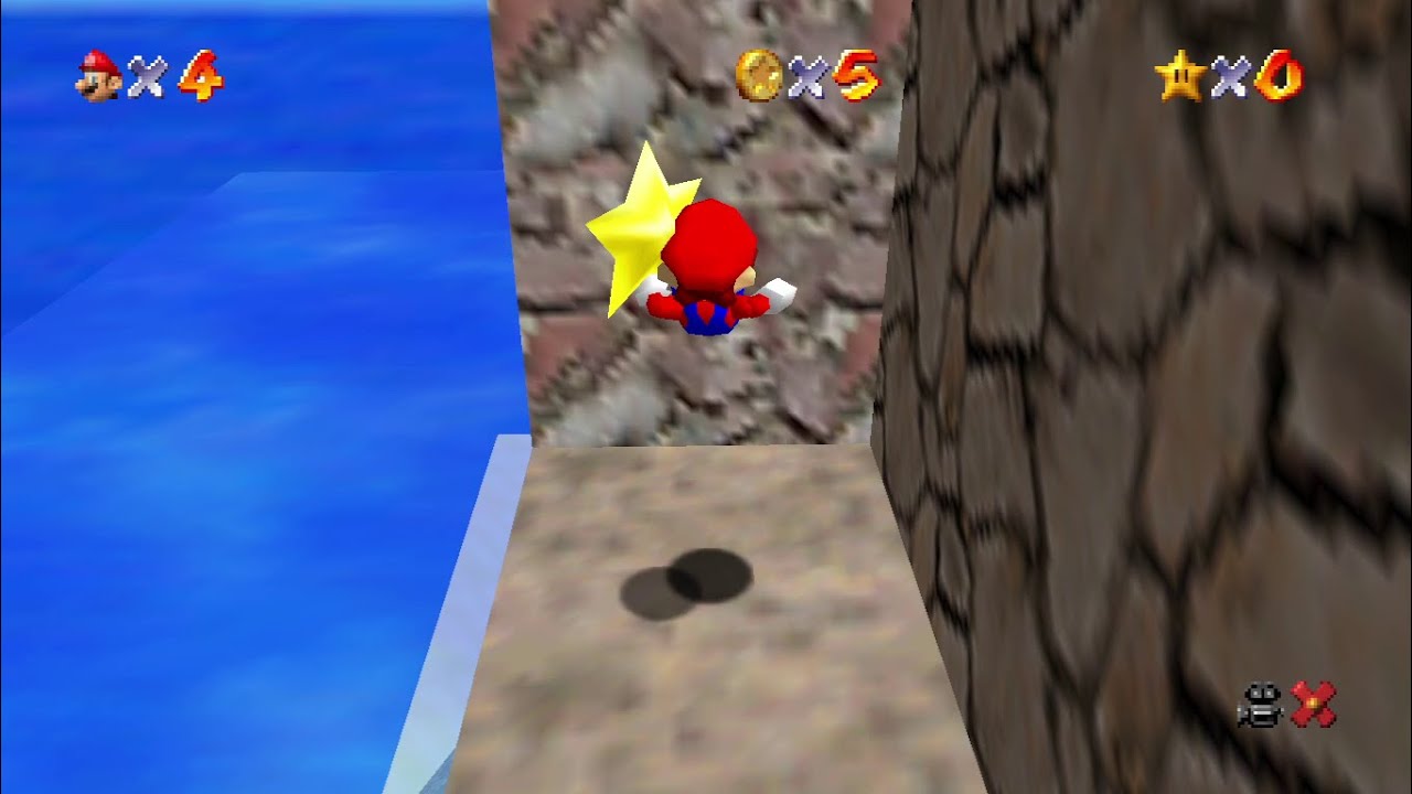 Super Mario 64 Star Road: In The Side Of The Mountain in 2x A Presses ...