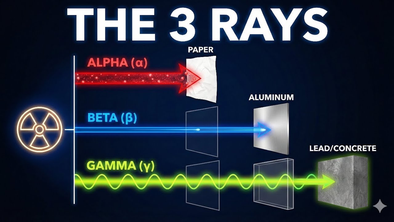 Alpha, Beta, Gamma: The 3 Types of Radioactive Decay Explained - YouTube