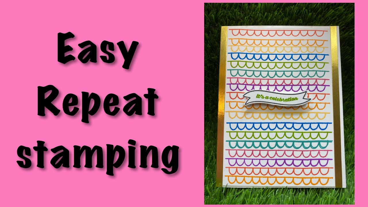 Easy repeat stamping using new @RubberStampscom stamps - YouTube