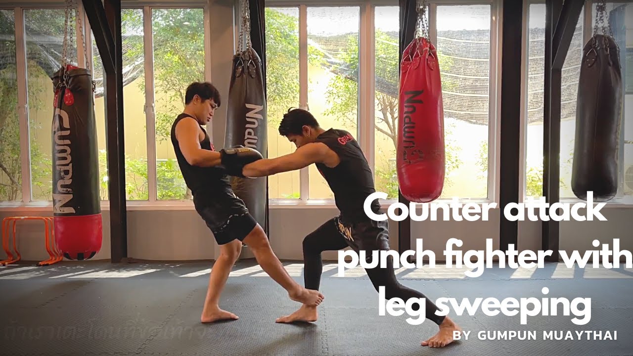 ep.2.7 ป้องกันมวยหมัดด้วยการเขี่ยขา-Counter attack punch fighter with ...
