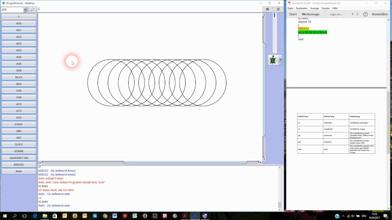 Programmieren mit Logo - Video-Tutorial 5 - YouTube