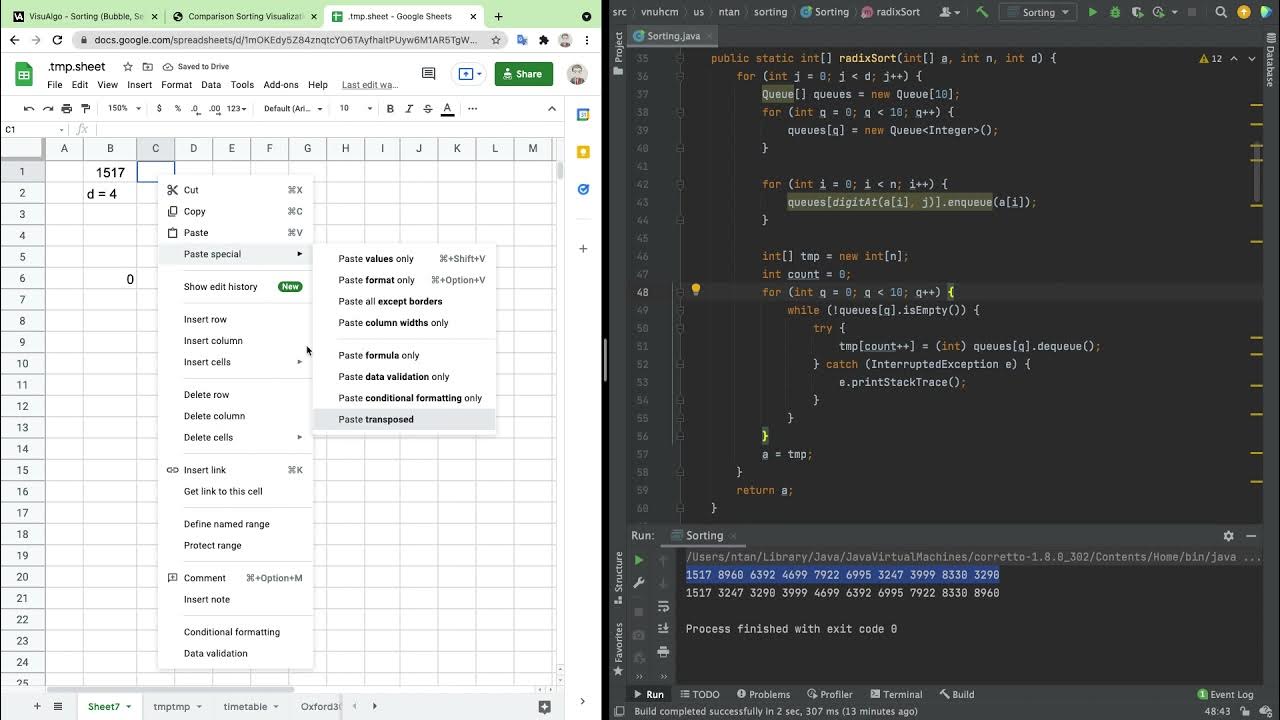 [Java] Sắp xếp theo ký số - Radix sort - YouTube