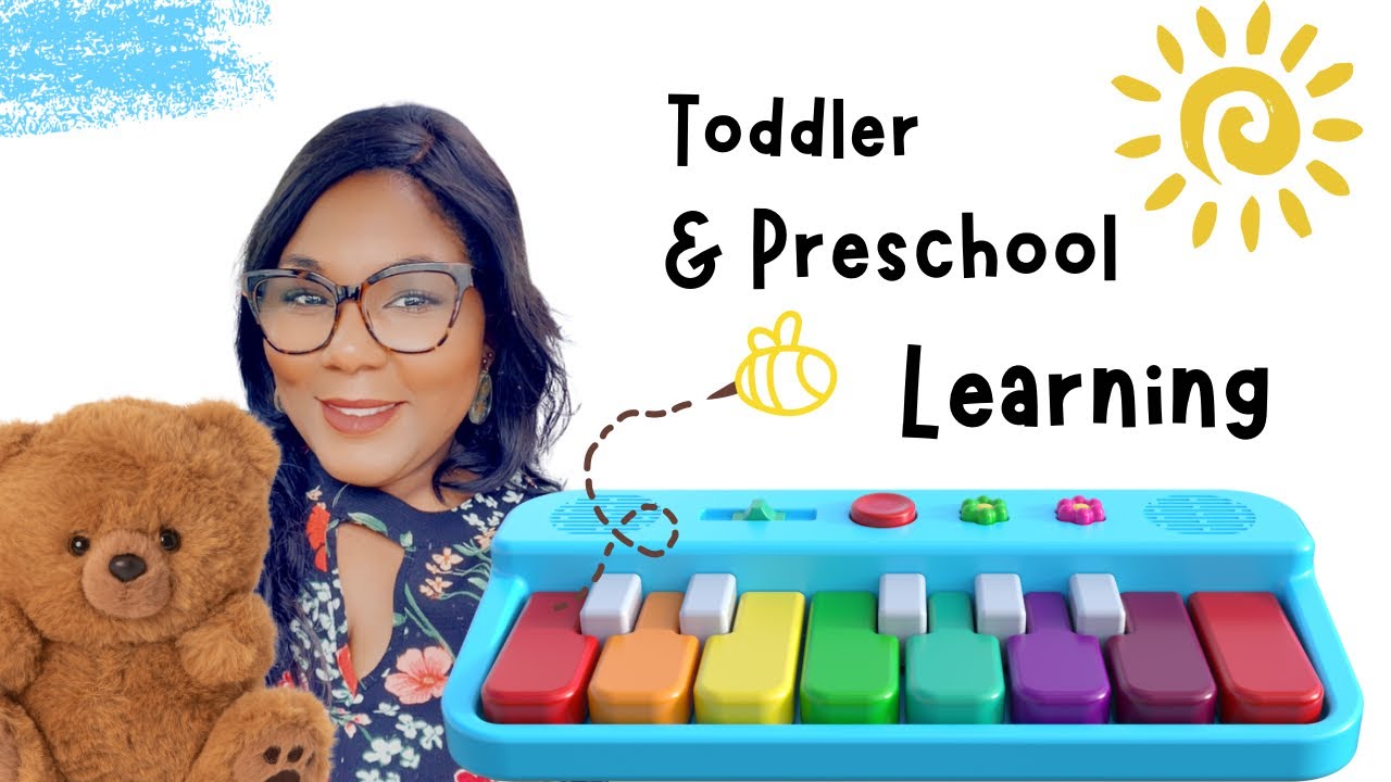Toddler & Preschool Learning: Intro to Time, Learn Colors, Learn Words ...