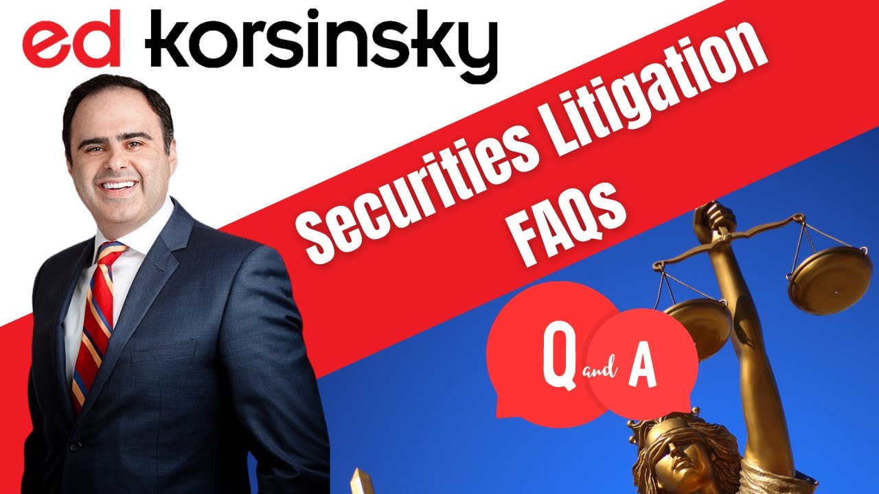 Securities Litigation FAQS - What do securities litigators do? Class ...