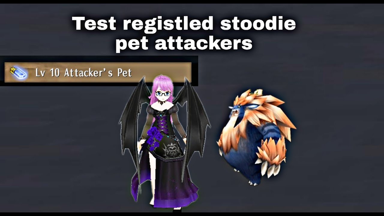 Toram online - Test registled stoodie pet attackers - YouTube