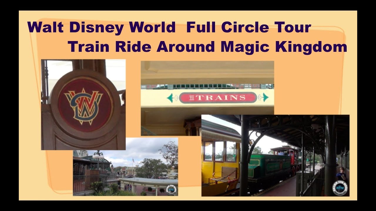 Walt Disney World Railroad Train Ride FULL EXPERIENCE around Magic ...