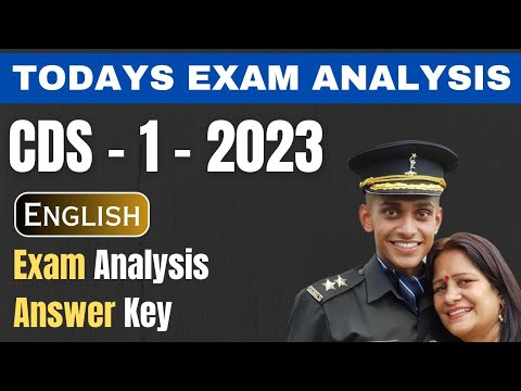 CDS Answer key 2023 | CDS 1 2023 English Answer Key | CDS analysis 2023 ...