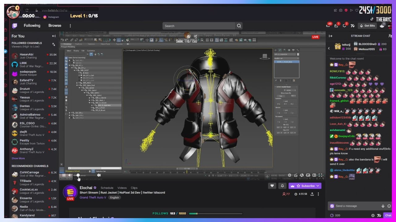 Ray Reacts To New RUST Jacket | NoPixel GTA RP - YouTube