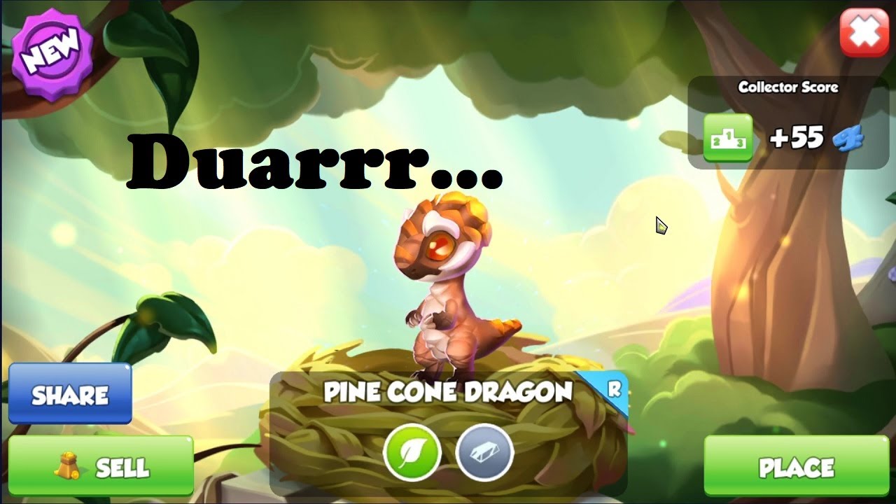 Hatched Pine Cone Dragon | Dragon of the Week | Dragon Mania Legends ...