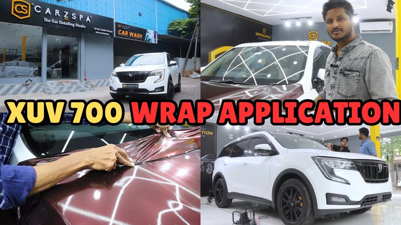 XUV 700 Custom Wrap Part - 3 | XUV 700 Modification | CarzSpa Vizag ...