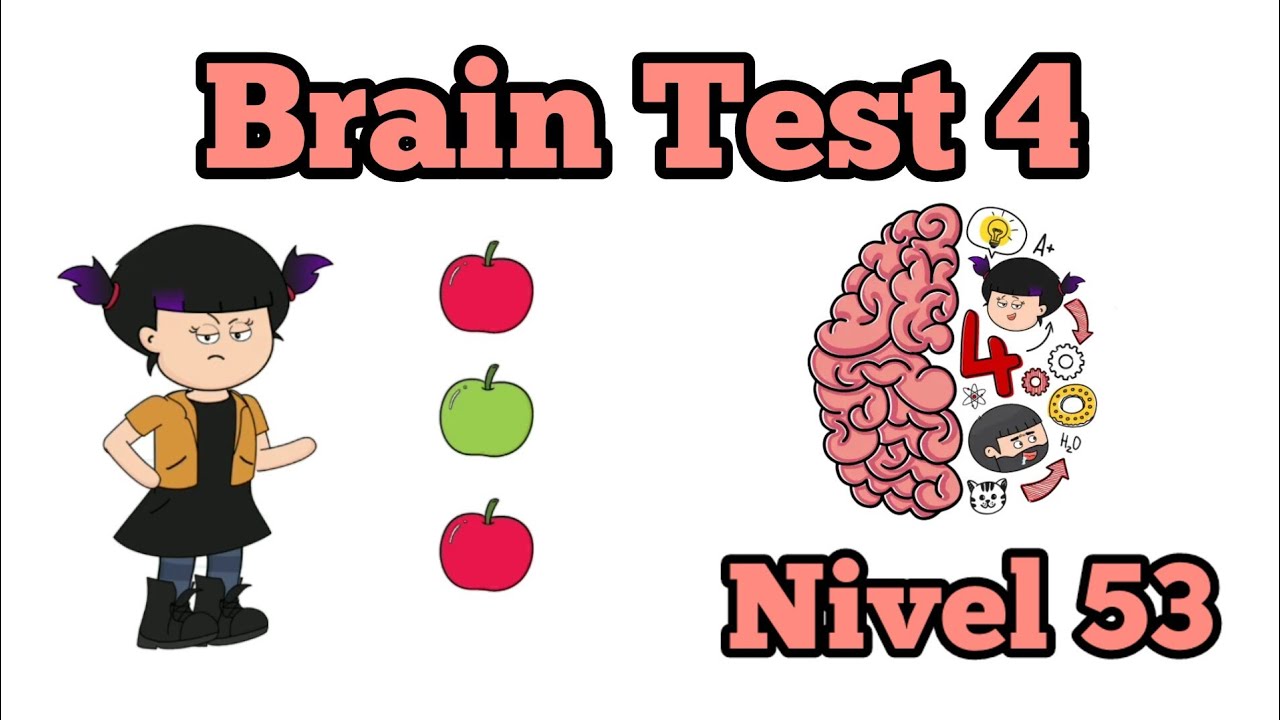 Brain Test 4 Solución Nivel 53: Lily quiere una manzana verde. Ahora ...