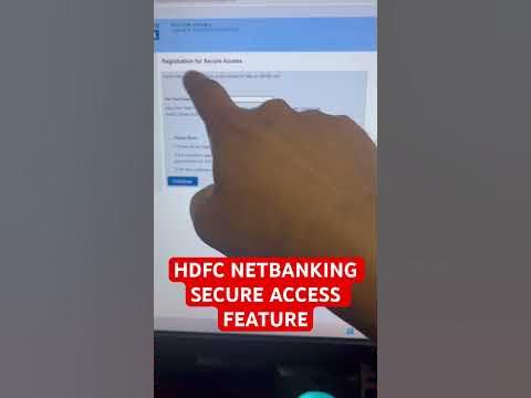 HDFC NETBANKING SECURE ACCESS NEW SECURITY FEATURE - 2STEP VERIFICATION #shorts - YouTube