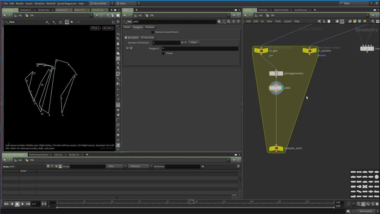 Using Compiled Blocks in Houdini to generate cables - YouTube