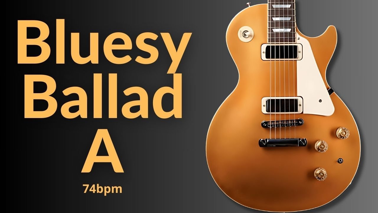 Soulful Bluesy Ballad Guitar Backing Track in A Major l Relaxing ...