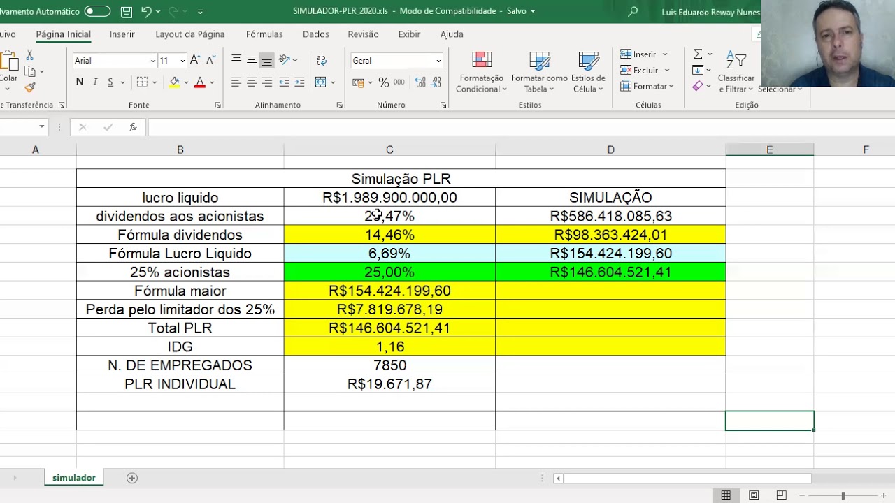 Esclarecimento cálculo da PLR - YouTube