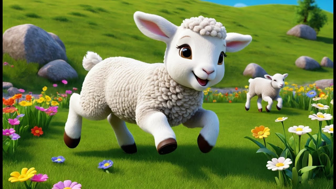 Lambs Play Hide and Seek in the Meadow | Playful Lamb Song for Toddlers ...