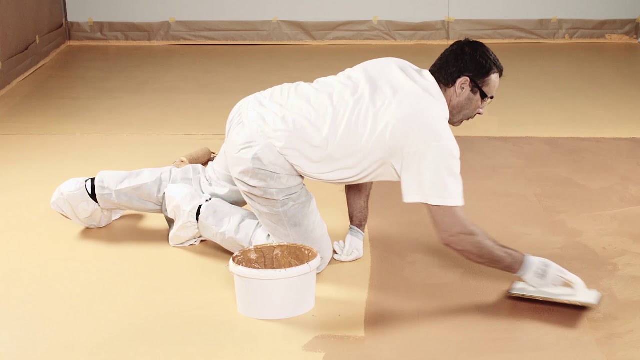 Applicering av StoFloor Comfort BF 700 - YouTube