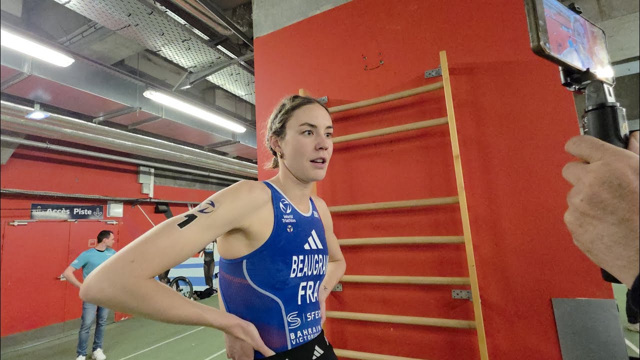 Triathlon: Cassandre Beaugrand à Liévin "je suis toujours la même personne" - YouTube