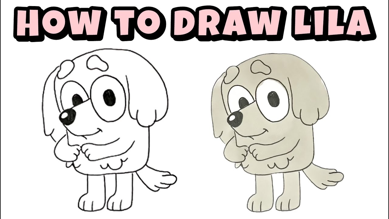 How To Draw Kind And Shy Lila From Bluey Unlock Your Creative