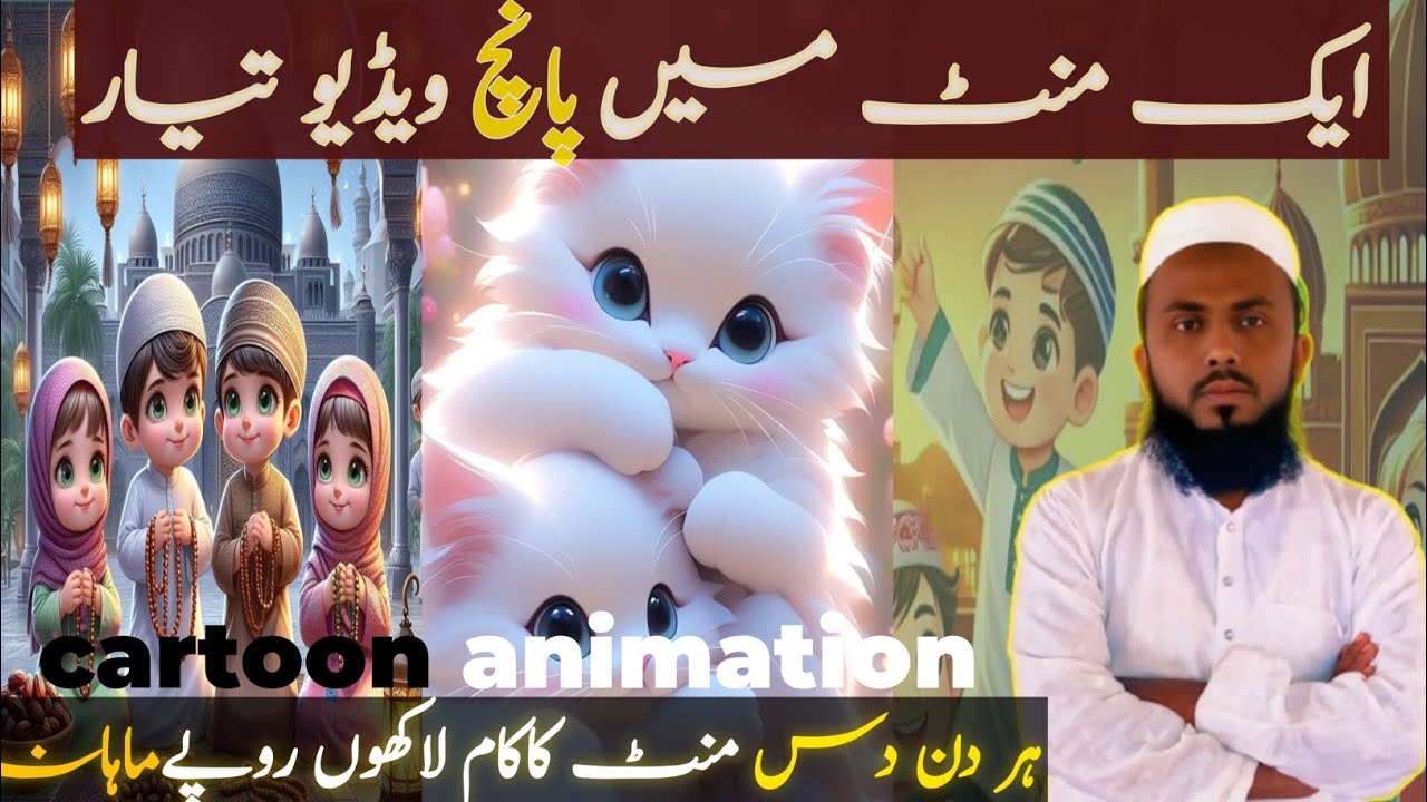 How To Make Islamic Cartoon Animation Video | Islamic Cartoon video ...