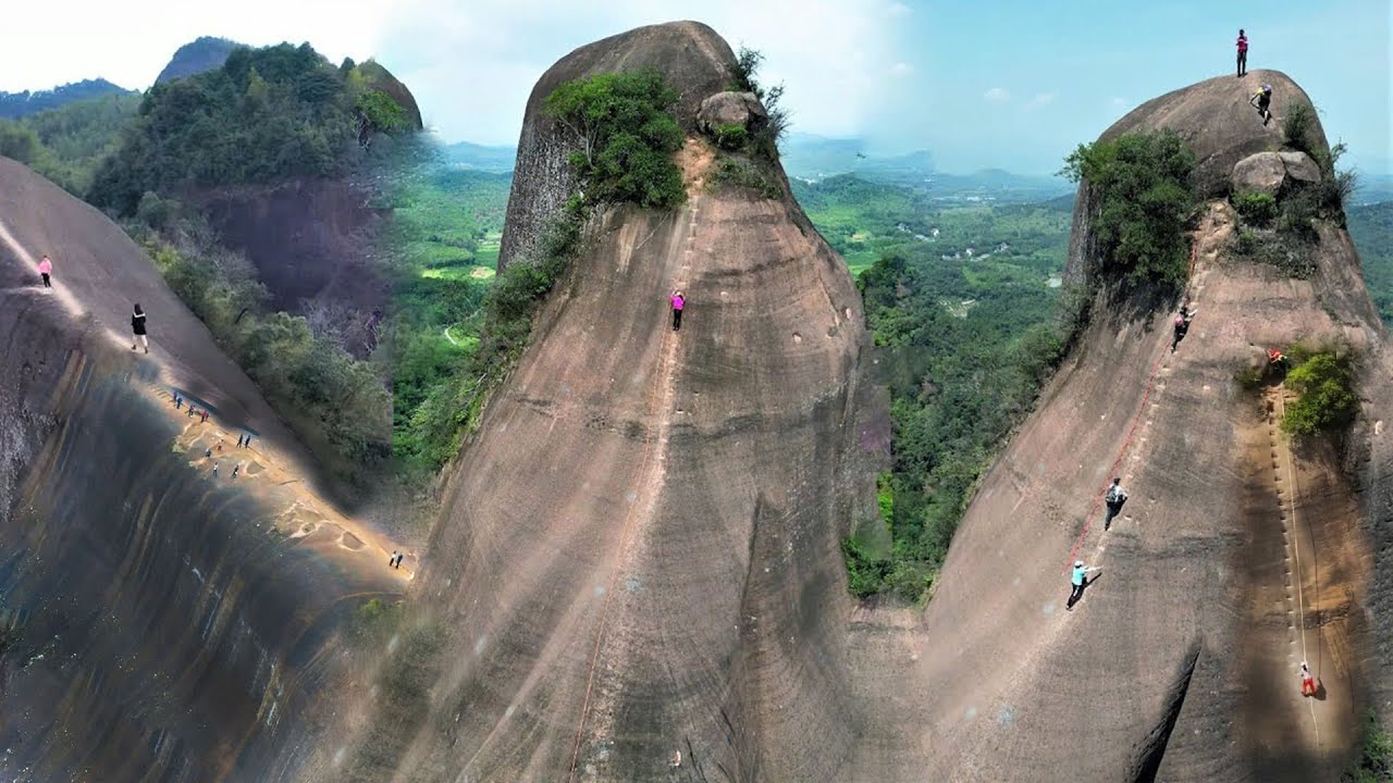 Amazing Place in China | Mountain Like a Blade 😱 | Dangerous Cliff Walk ...