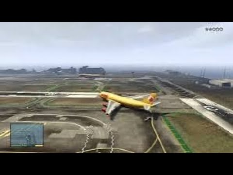 GTA 5 | Lets Go To Work Again! Hard Scary Landing First Flight ...