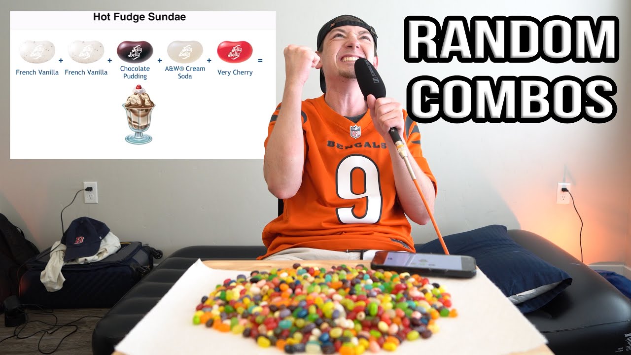 Guessing Random Jelly Bean Flavor Combos...this is not easy lol - YouTube