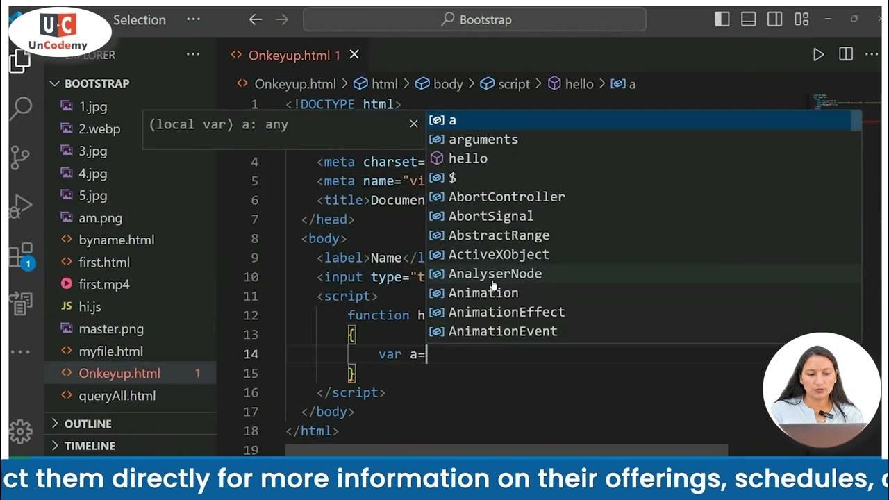 Onkeyup Event Attribute Full Stack Developer Course In Noida Uncodemy Youtube