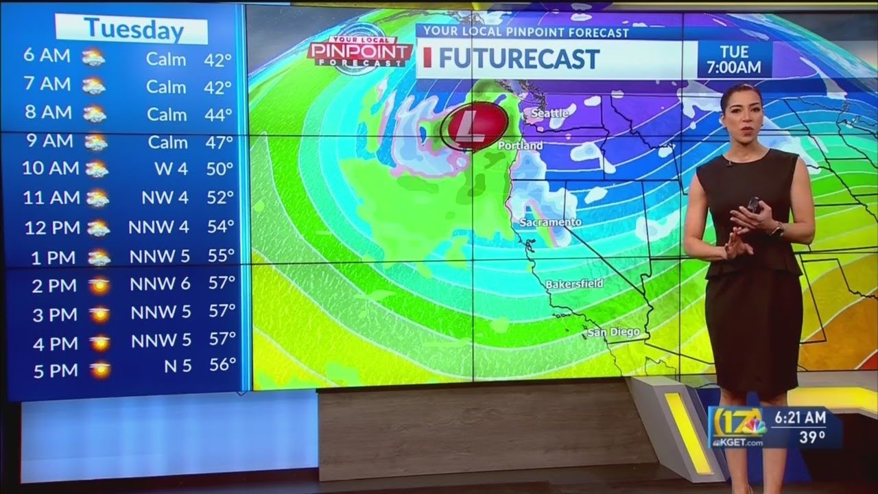 Brisk temperatures remain, wet weather expected later in the week - YouTube