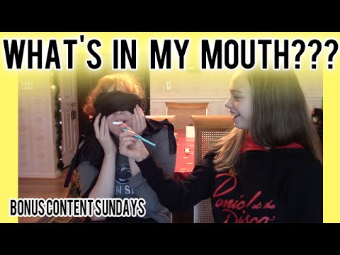 Whats In My Mouth Challenge W My Sister Youtube