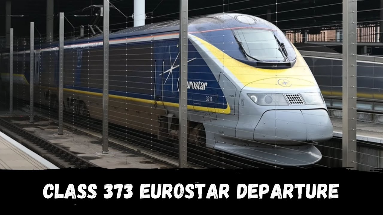 Eurostar Class 373 / E300 departs London St Pancras - listen to the ...