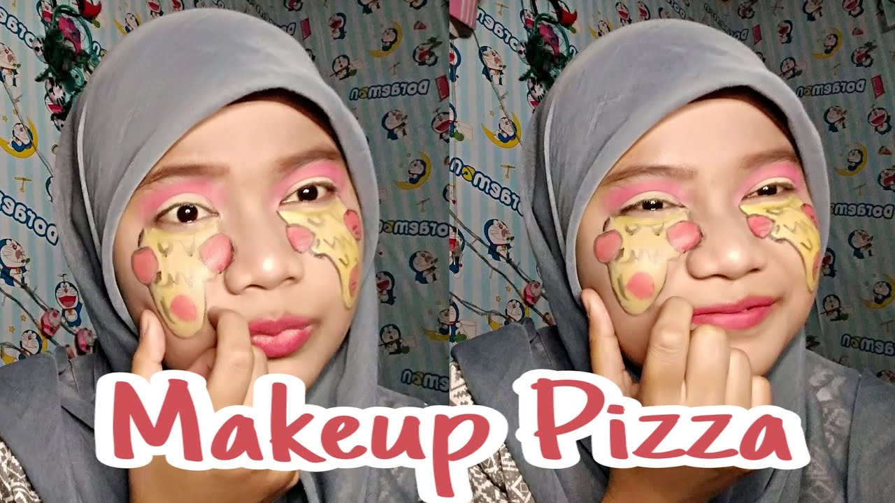MAKEUP PIZZA SIMPLE - YouTube