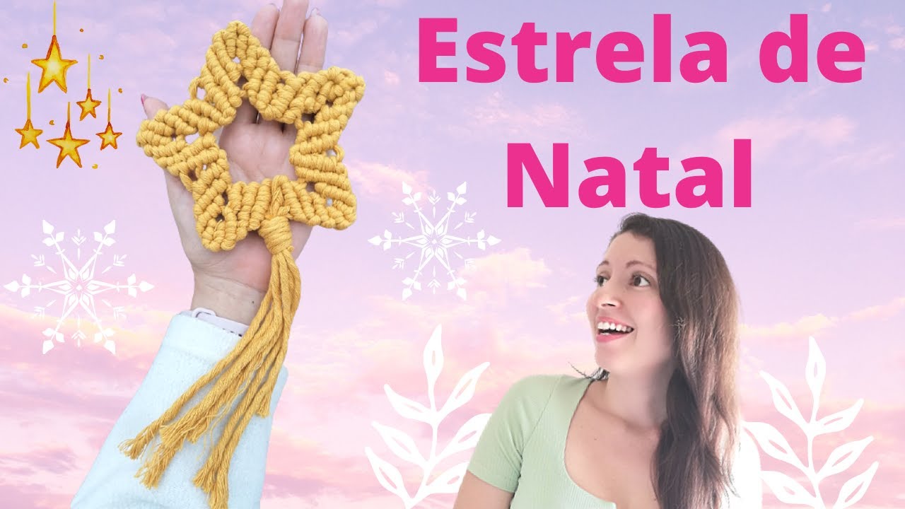 Como fazer Estrela de Natal em macramé - Tutorial completo passo a ...