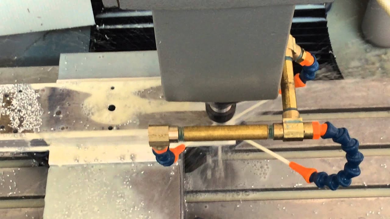 CNC machining knife blade fixture - HSM roughing - 1 - YouTube