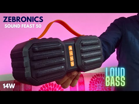 Deep Loud Bass 💥 Zebronics Sound Feast 50 🎈 14W Speaker, Under 1500 ...