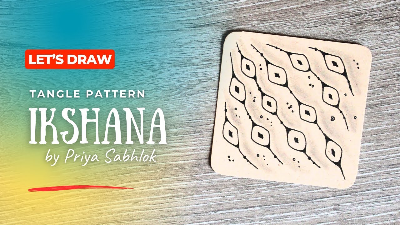 "Ikshana" tangle pattern for beginners | Crafting Zen Tangle Creations ...