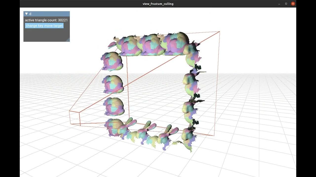frustum culling by task shader - YouTube